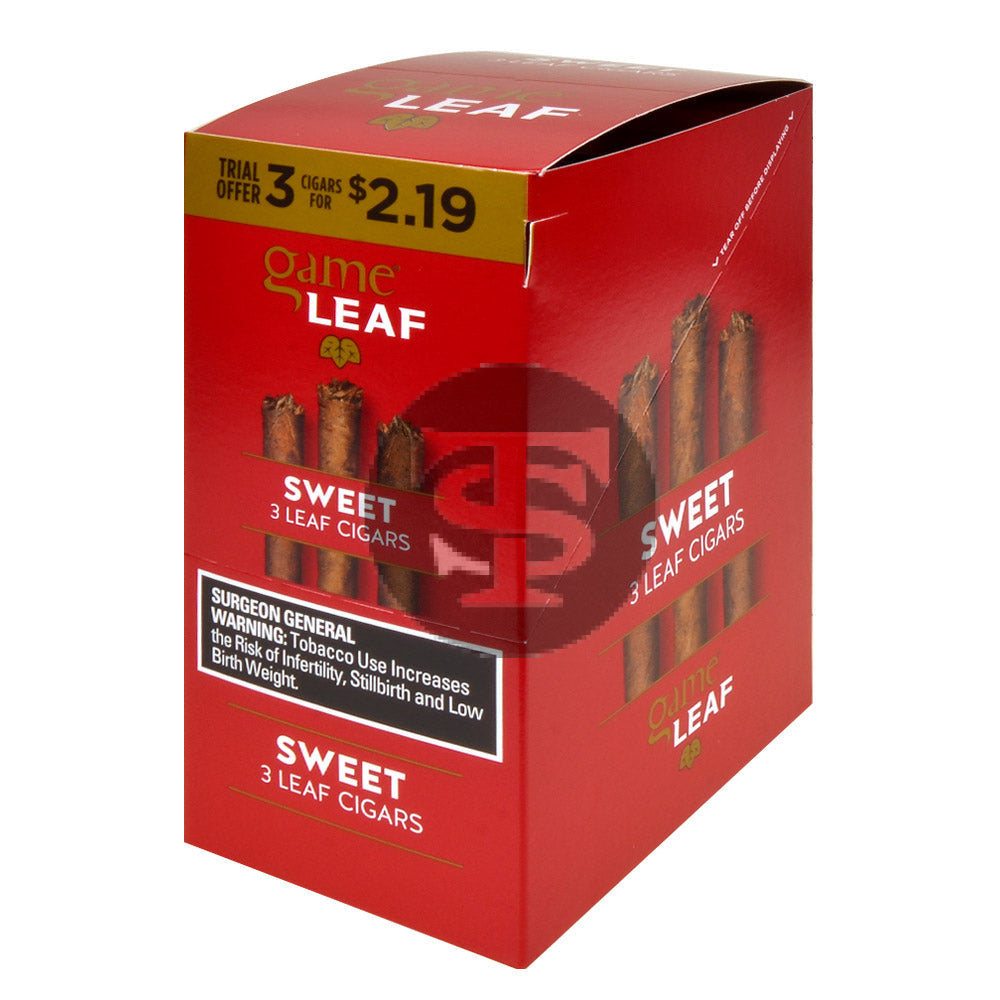 Game Leaf Sweet Cigarillos 3 for $2.19, 10 Pouches of 3 – Tobacco Stock