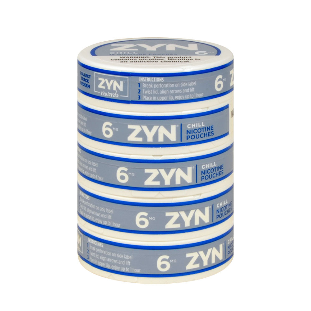 Zyn Nicotine pouches 6mg Smooth, 5 cans | Flavorless Nicotine Pouches ...