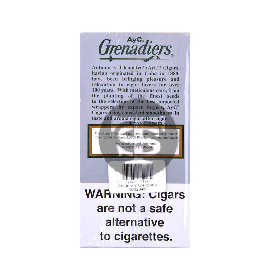 AyC Grenadiers Light Cigars 5 Packs Of 6 – Tobacco Stock