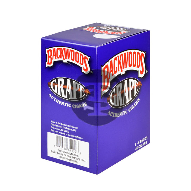 Grape Backwoods Cigars | 8 Packs of 5 – Tobacco Stock