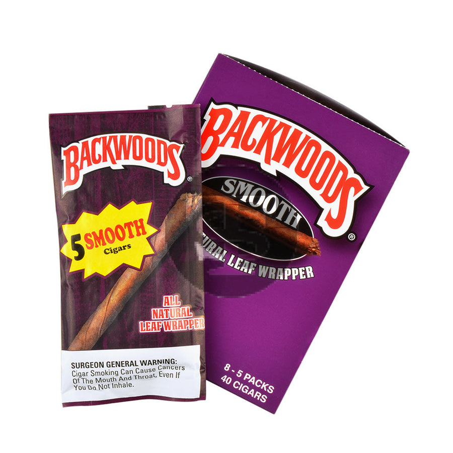 Backwoods Cigars| Smooth | 8 Packs of 5 – Tobacco Stock