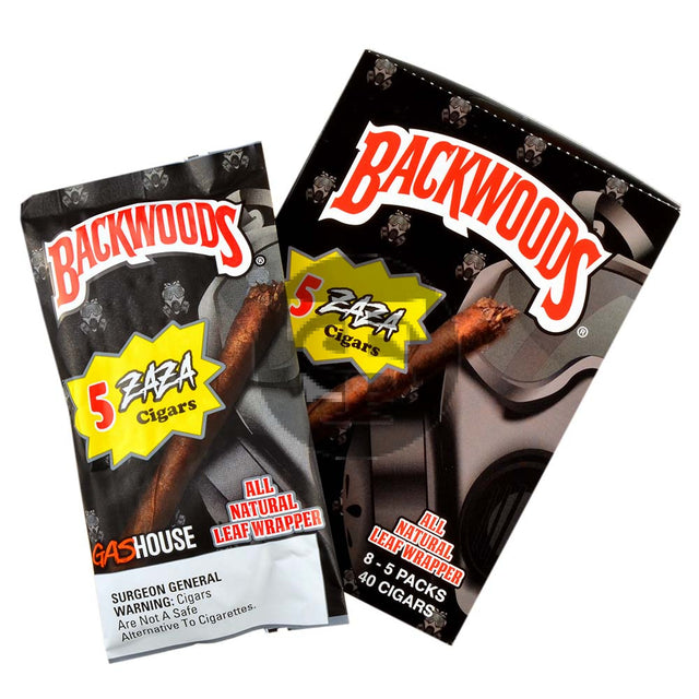 Zaza Backwoods Cigars | 8 Packs of 5 | GasHouse – Tobacco Stock