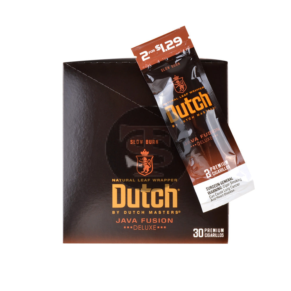 Dutch Masters Foil Fresh Java Fusion $1.29 Cigarillos, 30 Packs of 2 ...