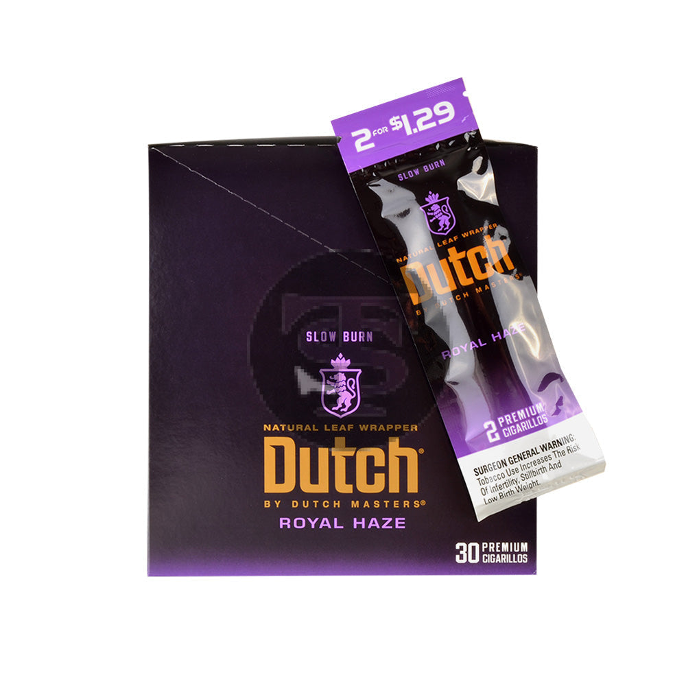 Dutch Masters Foil Royal Haze | $1.29 Cigarillos | 30 Packs of 2 cigars ...