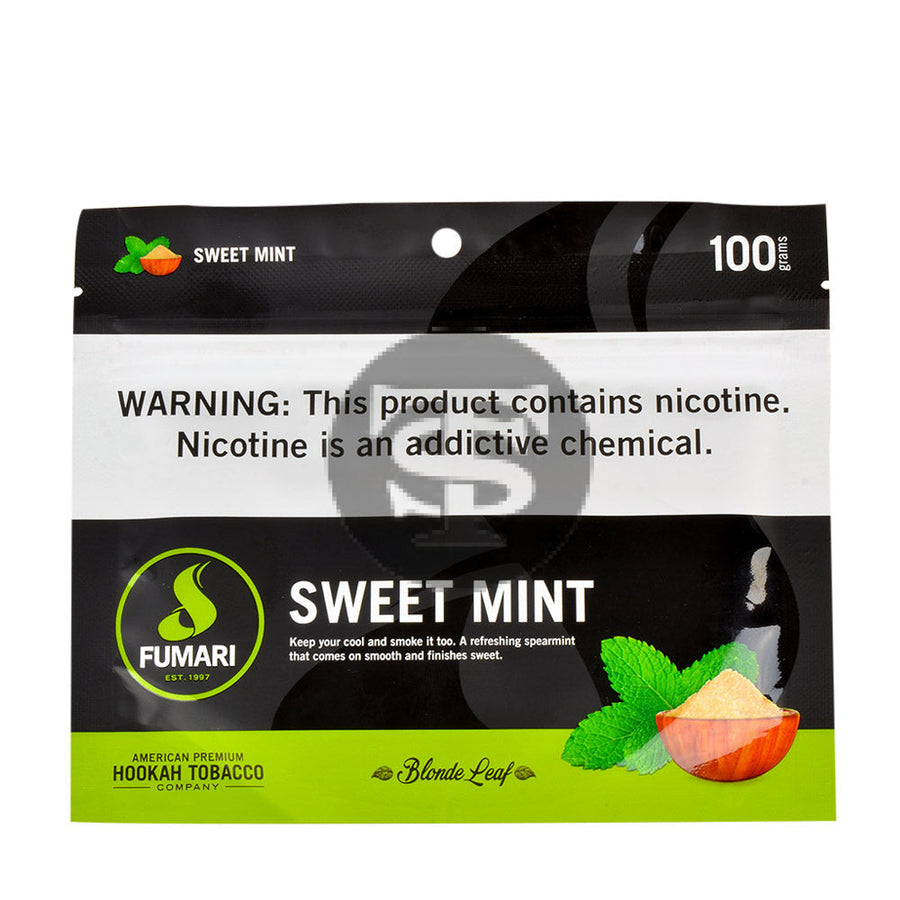 Fumari Hookah Tobacco Sweet Mint 100g – Tobacco Stock