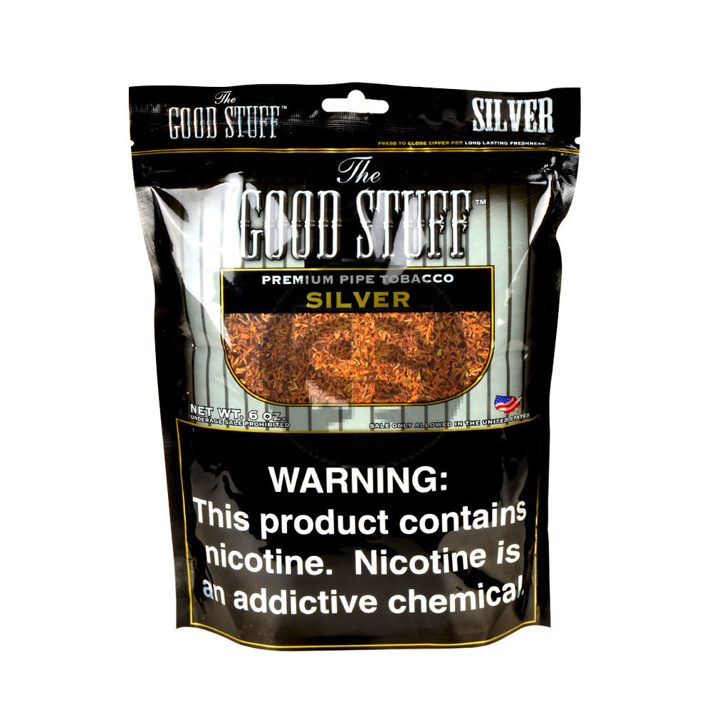 Good Stuff Silver Pipe Tobacco 6 oz. Bag – Tobacco Stock