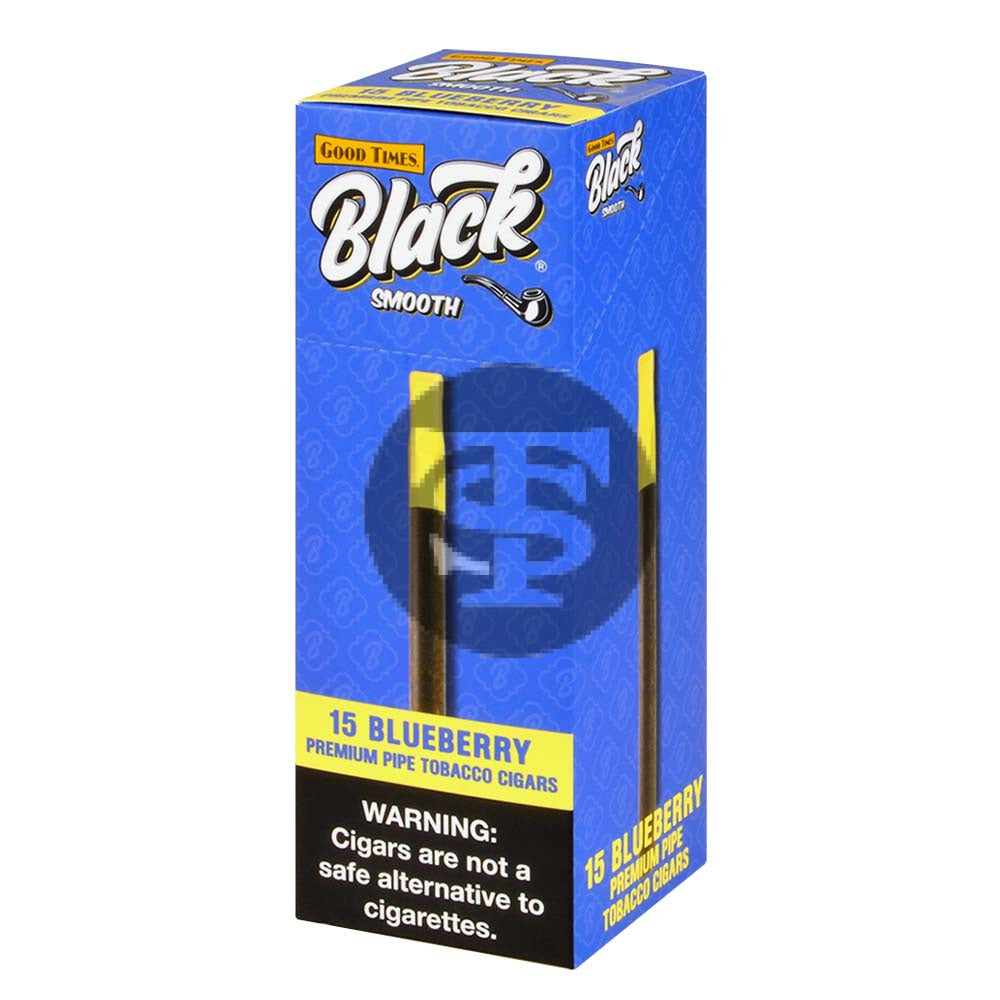 Good Times Black Smooth Blueberry Cigarillos, 15ct – Tobacco Stock