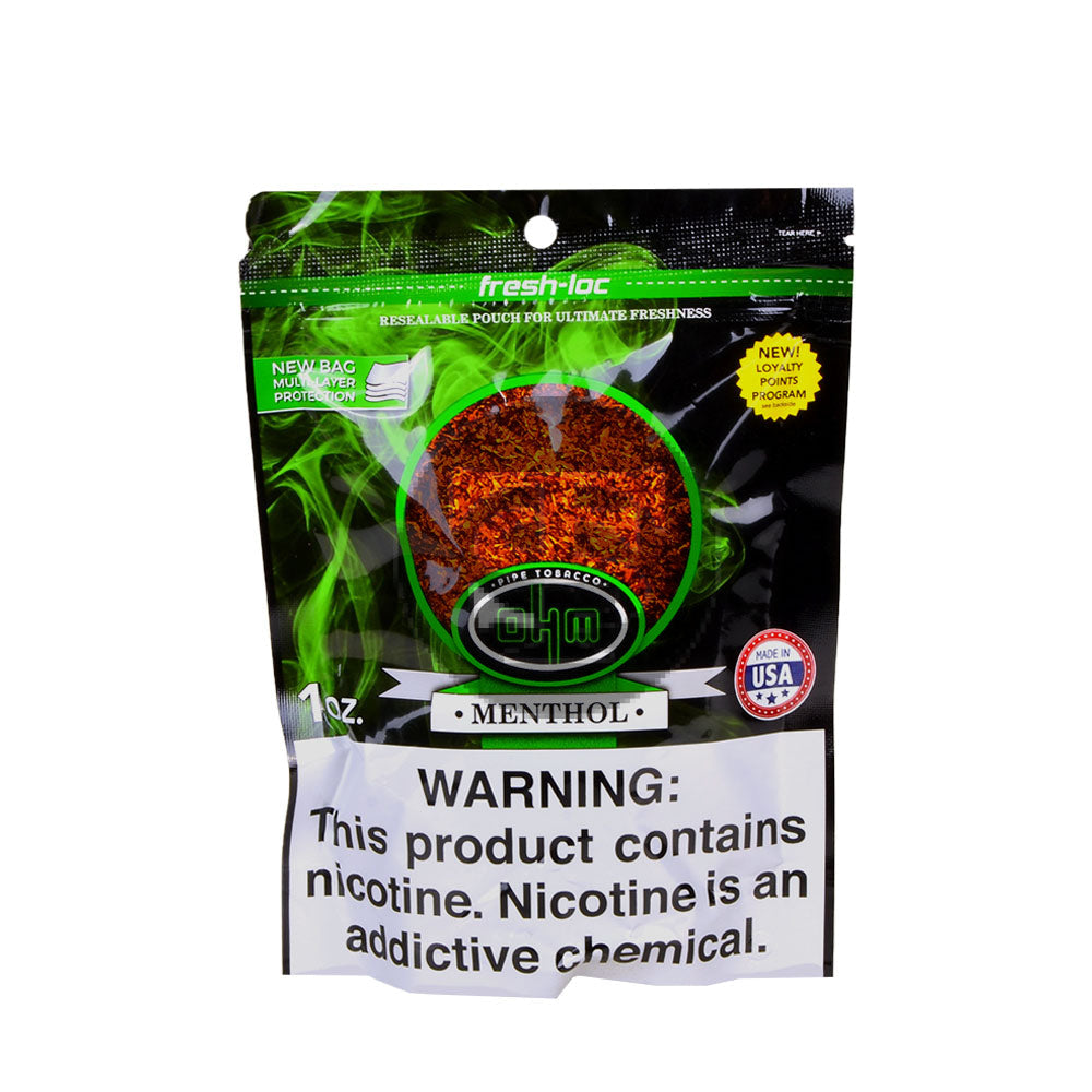 OHM Menthol Pipe Tobacco 1 oz. Bag – Tobacco Stock