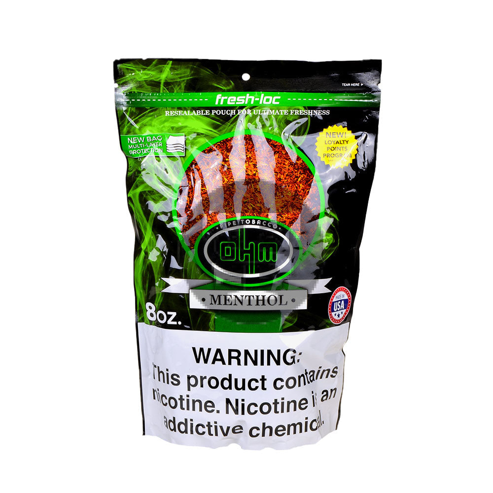 OHM Menthol Pipe Tobacco 8 oz. Bag – Tobacco Stock