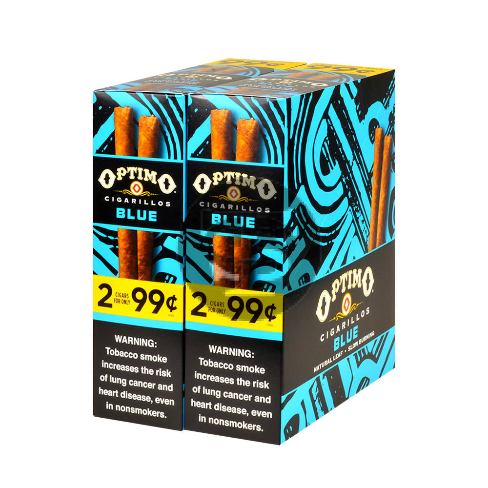Optimo Blue Cigarillos | 2 for 99¢ | 30 Pouches of 2 | Optimo Cigars ...