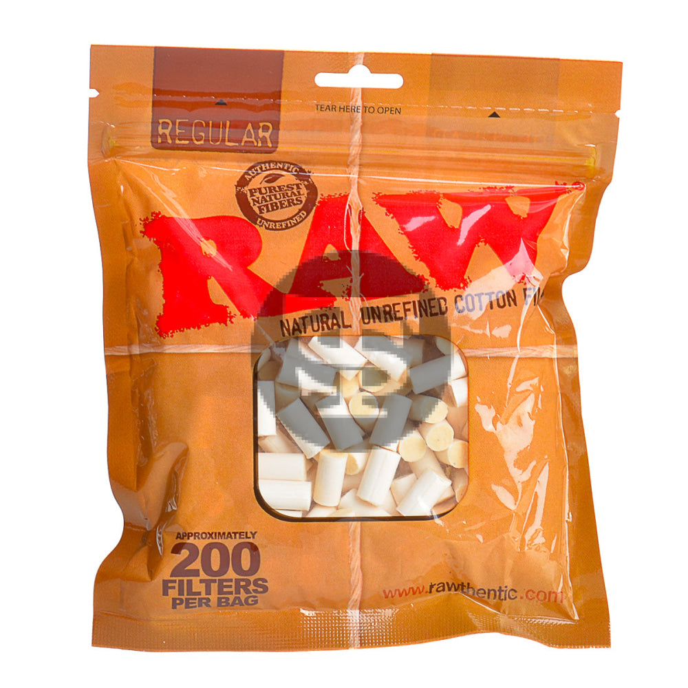 RAW Cotton Filter Plugs Original Pack of 200 – Tobacco Stock