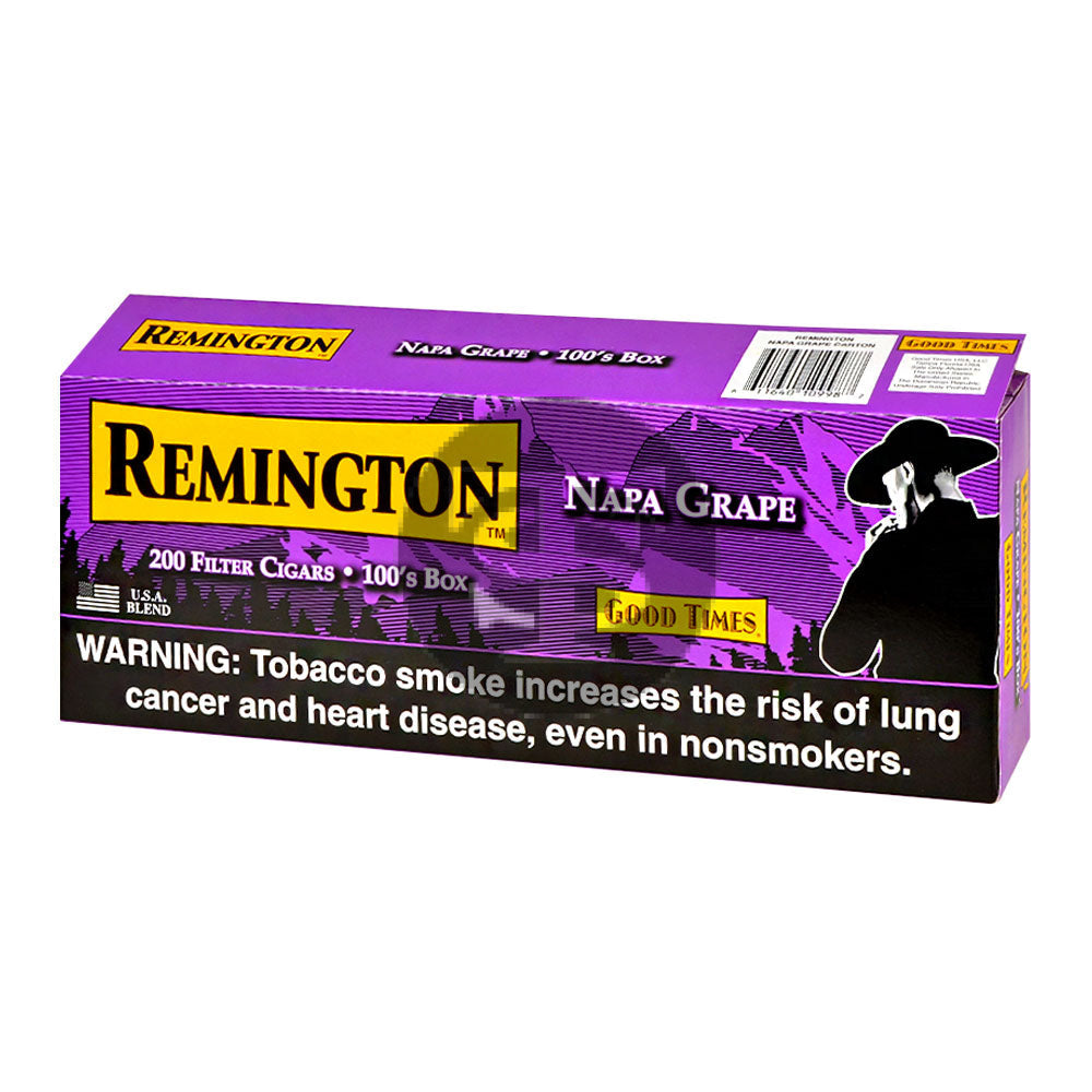 Remington Grape Filtered Cigars 10 Packs of 20 – Tobacco Stock