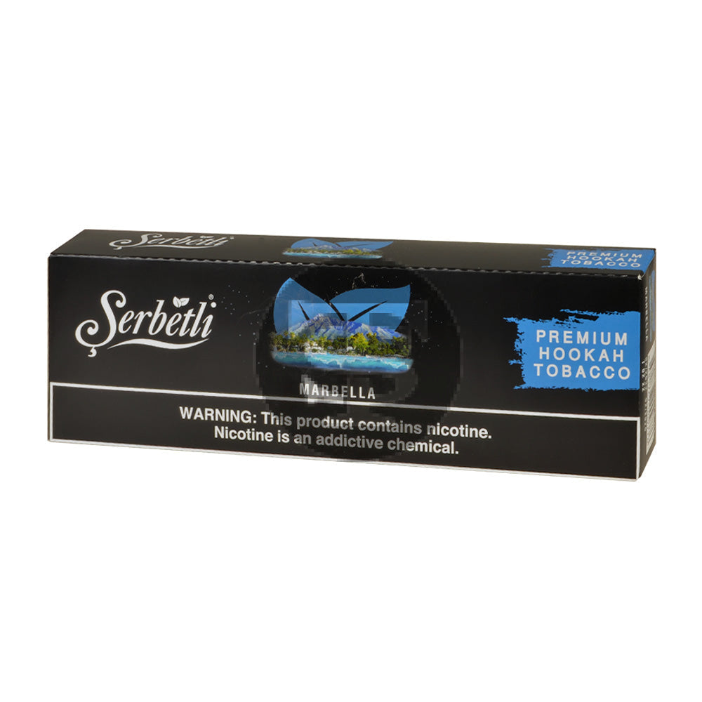 Serbetli Premium Hookah Tobacco 10 packs of 50g Marbella – Tobacco Stock