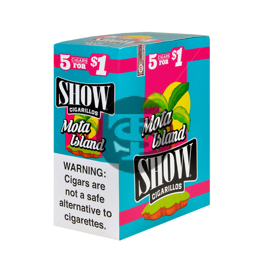 Show Cigarillos Mota Island Pre Priced 15 Pouches of 5 – Tobacco Stock