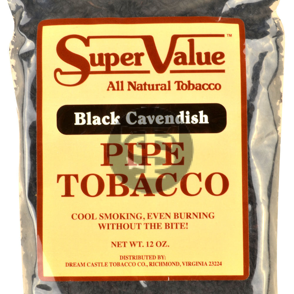 Super Value Pipe Tobacco Black Cavendish 12 oz. Bag – Tobacco Stock