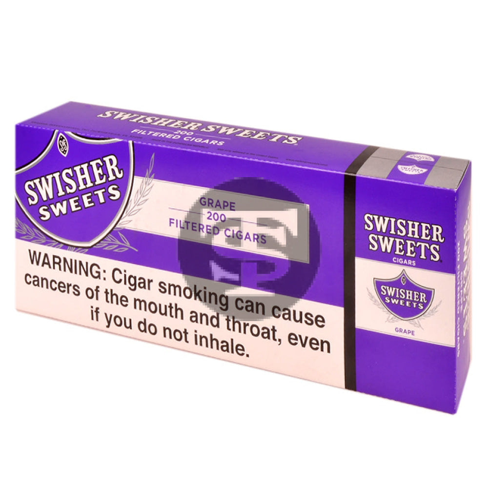 Swisher Sweets Filtered Cigars 10 Packs of 20 Grape – Tobacco Stock