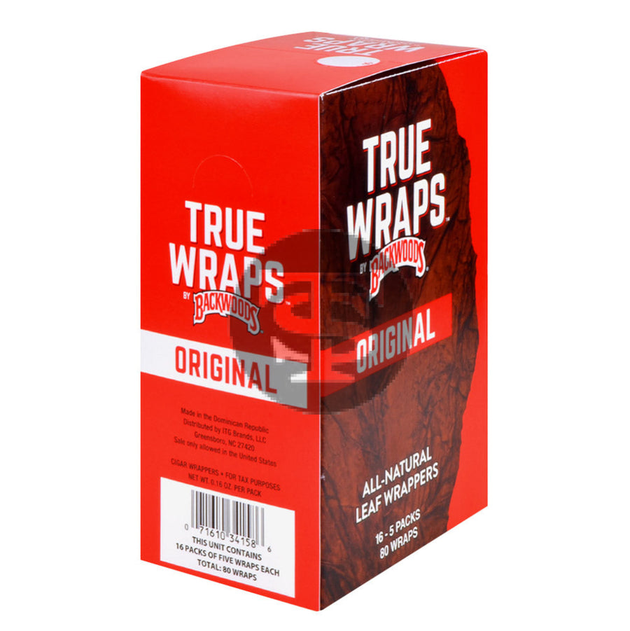 True Wraps Original | All Natural Leaf | By Backwoods – Tobacco Stock
