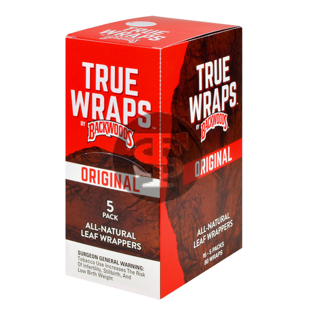 True Wraps Original | All Natural Leaf | By Backwoods – Tobacco Stock