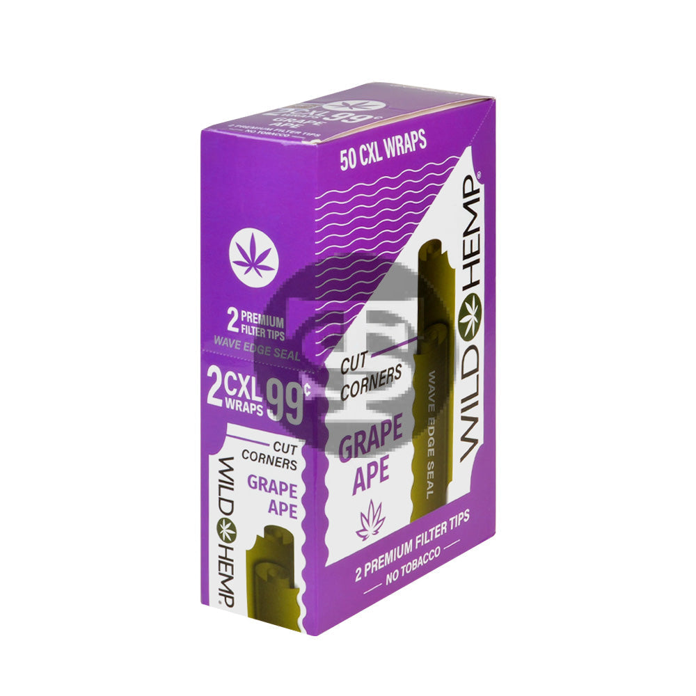 Wild Hemp Grape Ape Wraps, 25 packs of 2, 99c pre-price – Tobacco Stock