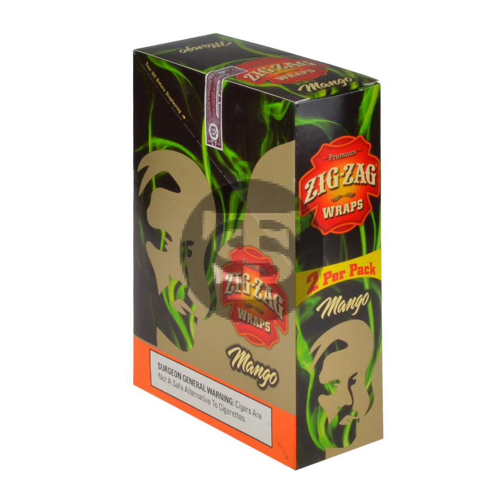 Zig Zag Wraps Premium Mango | 25 Packs of 2 | Cigars Wrap – Tobacco Stock